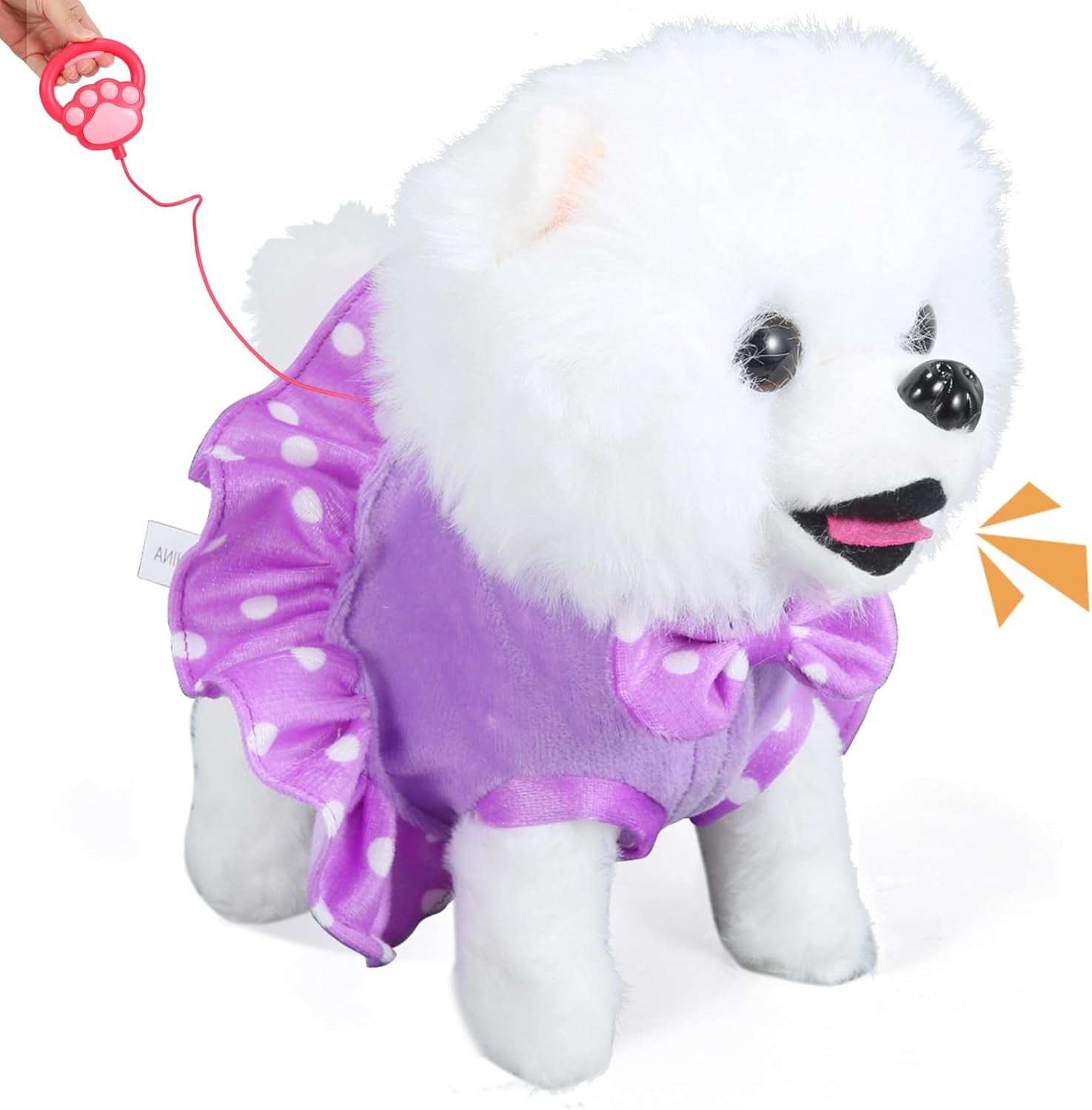 Interactive Walking Plush Puppy Toy Dog, Remote Control Electronic ...