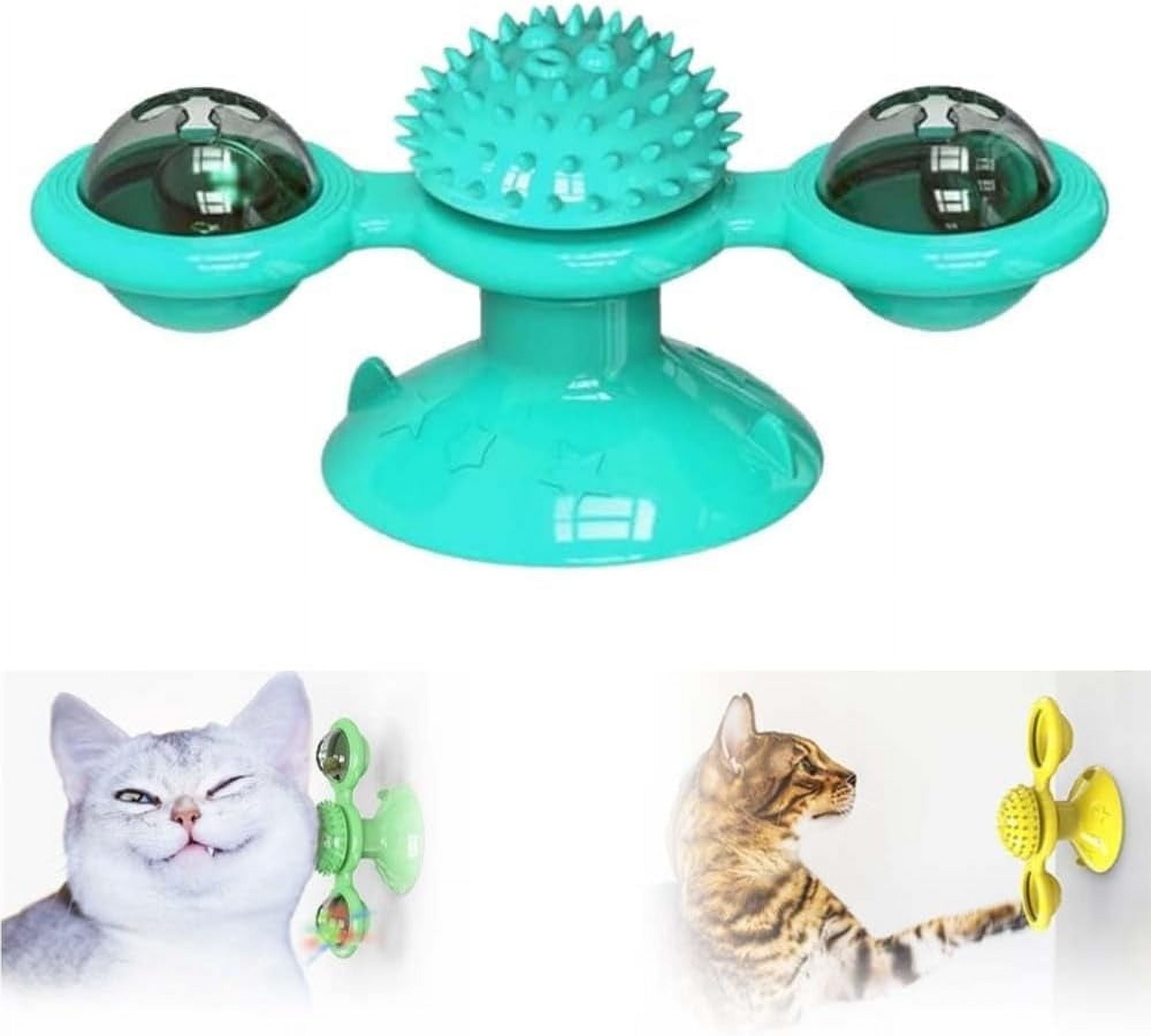 Interactive Windmill Cat Toys with Catnip,2025 Funny Cat Toys for Indoor Cats Kitten Toys with ...