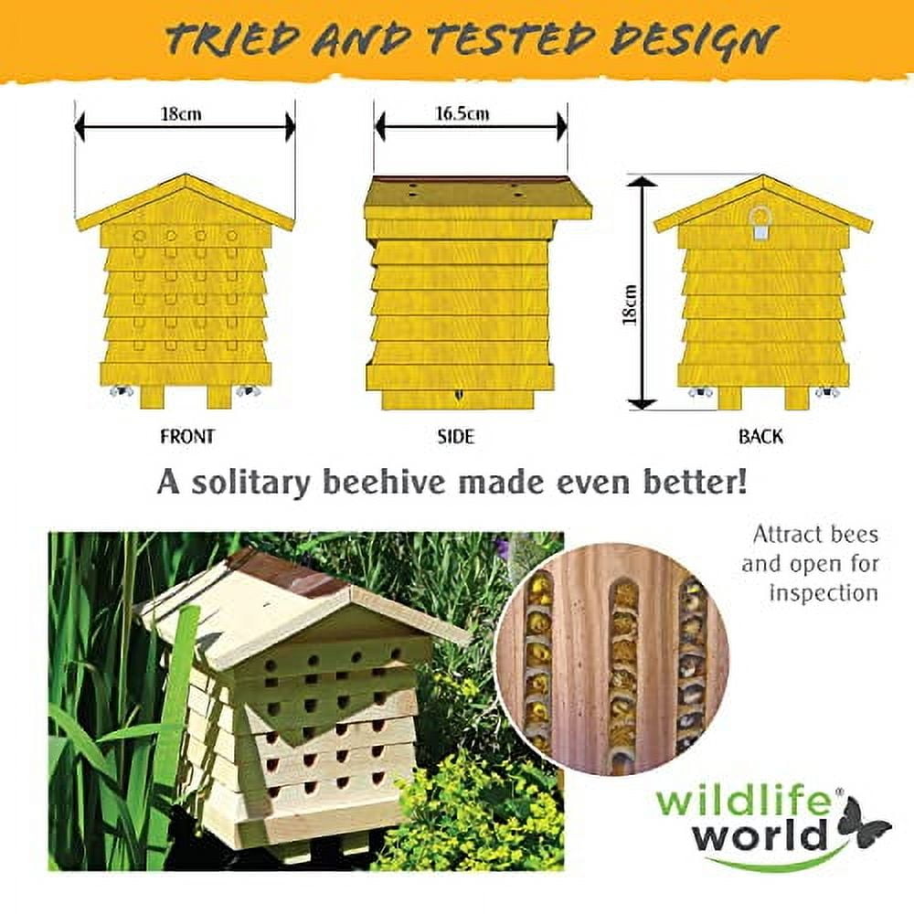 Interactive Wooden Bee House - Pollinator Bee Management System ...