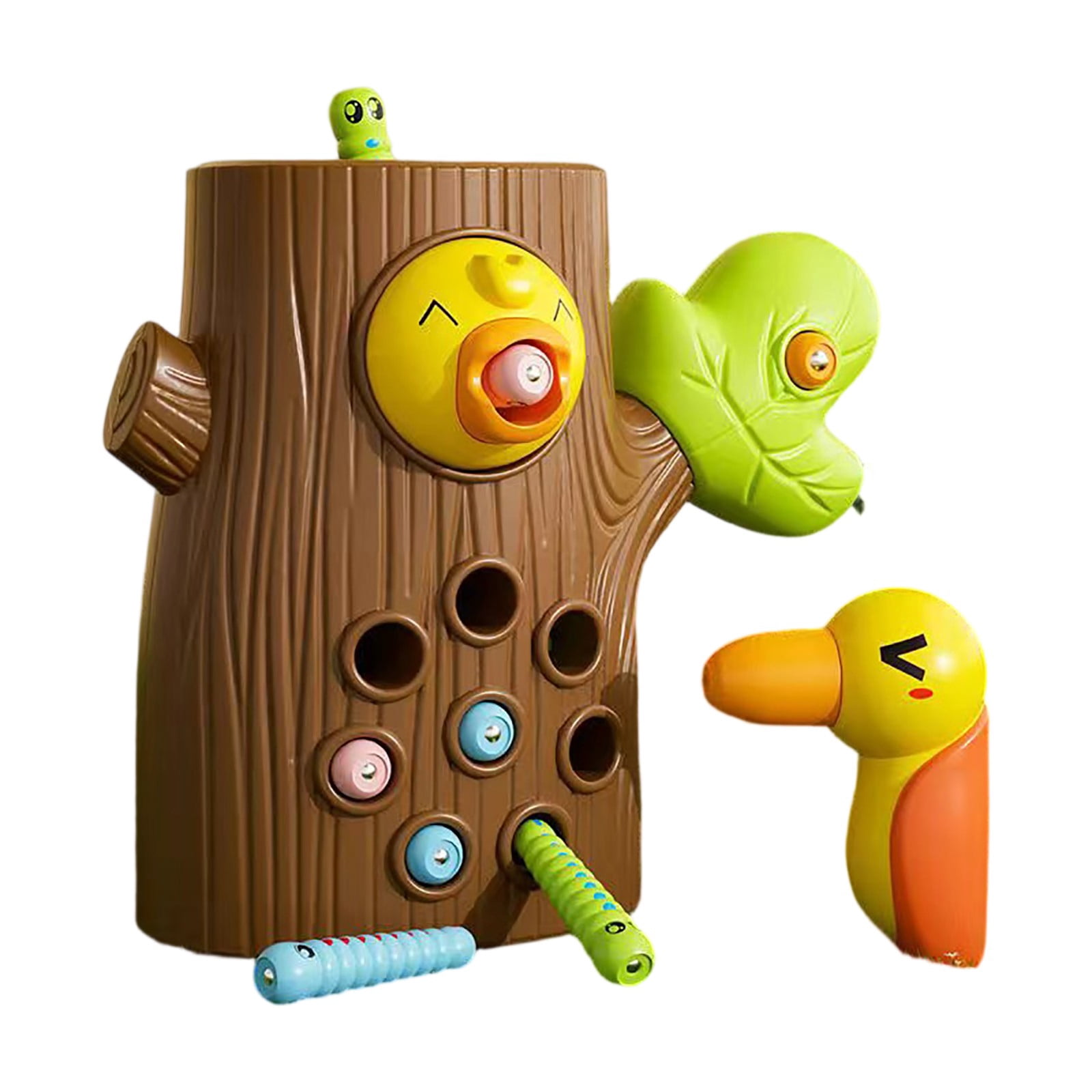 Interactive Wooden Bird Feeding Toy for Toddlers Montessori Educational ...