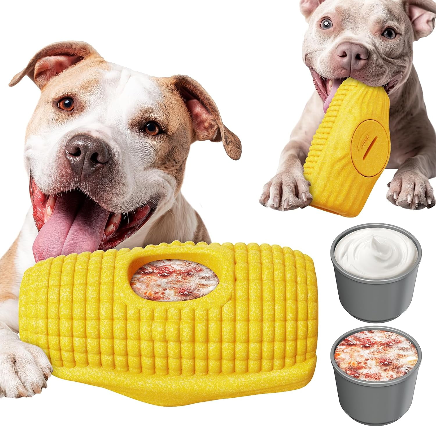 Interactive for Aggressive Chewers, Indestructible Corn Enrichment for ...