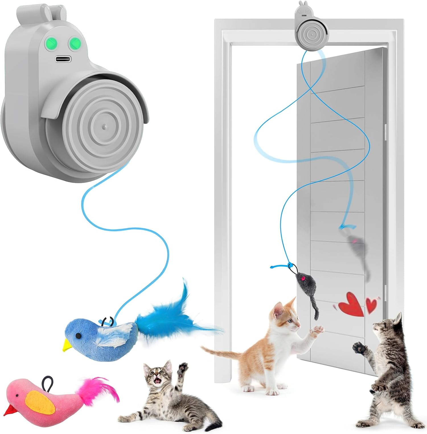 Interactive for Indoor Cats Automatic Flying Bird - Kitten & Adult ...