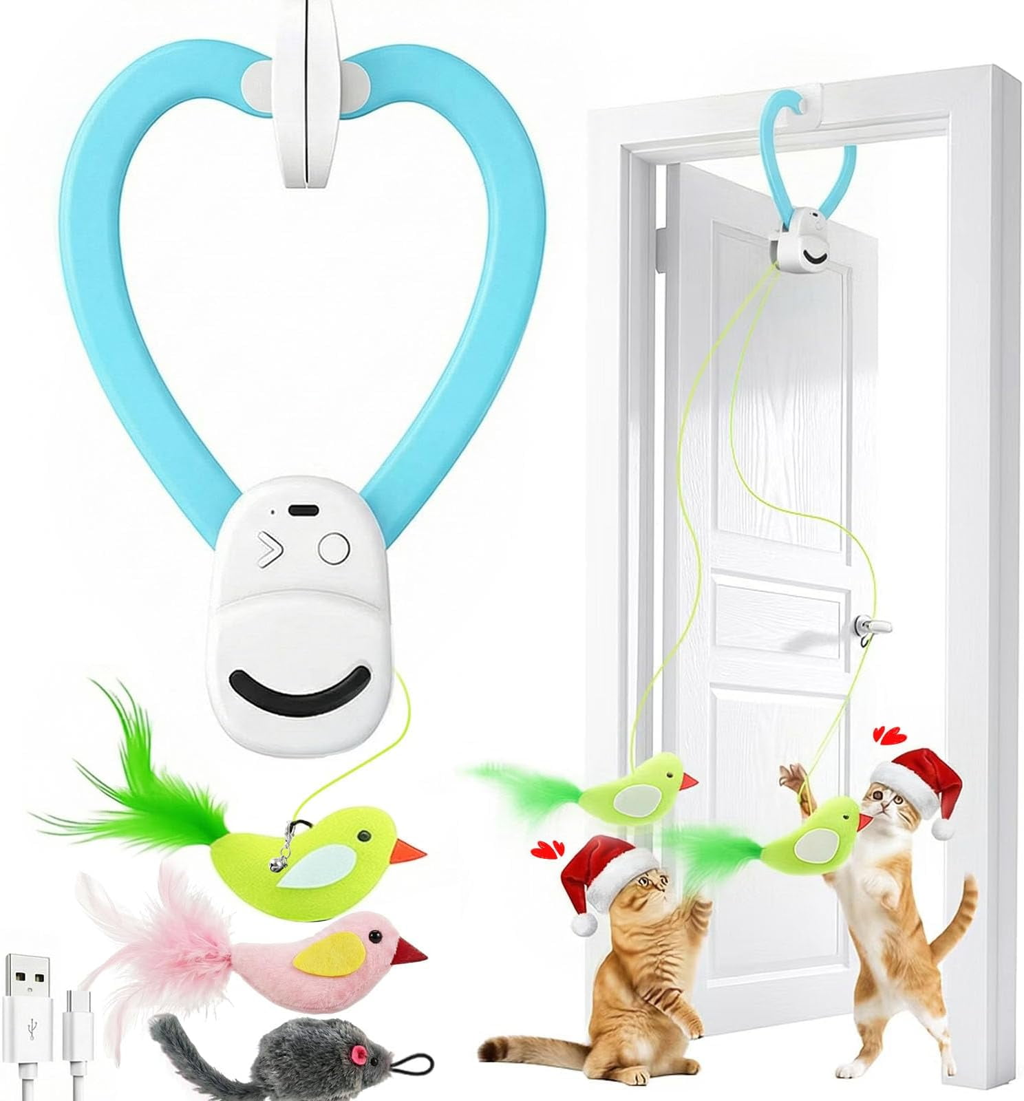 Interactive for Indoor Cats: Automatic Flying Bird Wand Chase Exercise ...