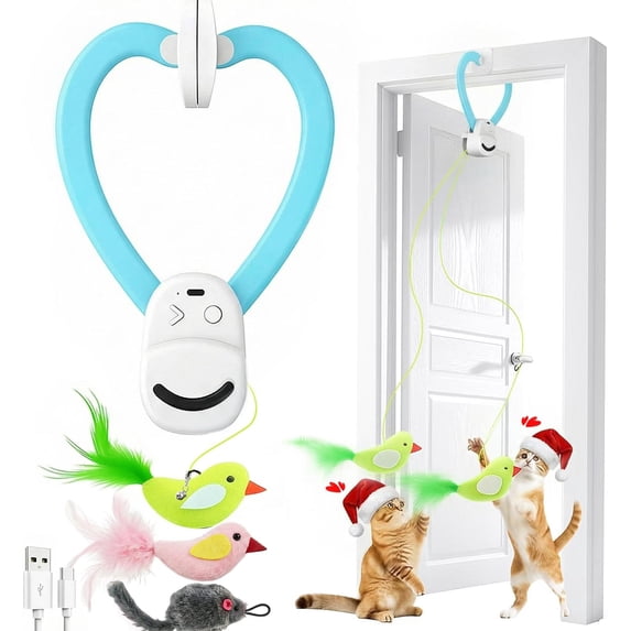 Interactive for Indoor Cats: Automatic Flying Bird Wand Chase Exercise ...