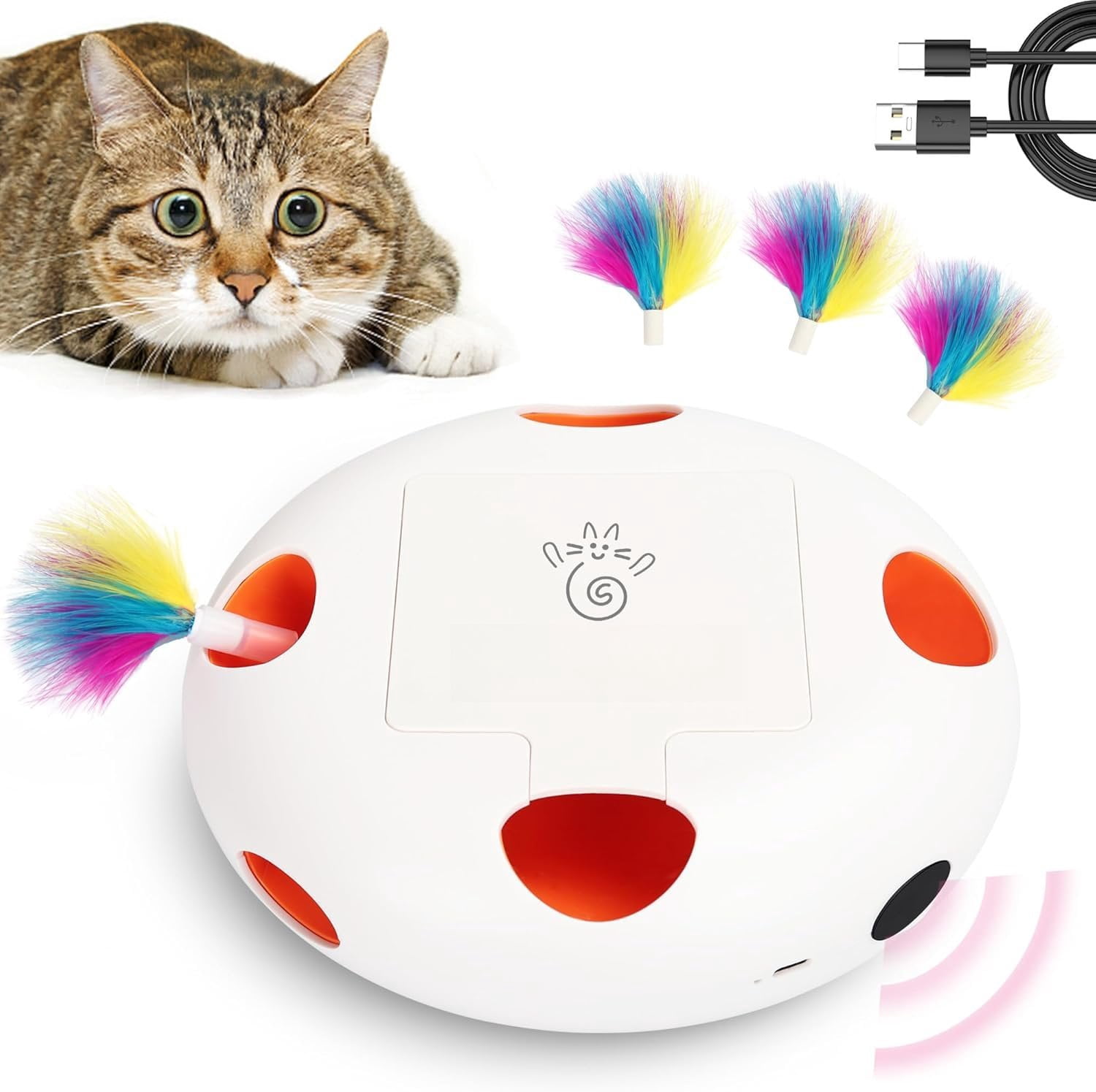 Interactive , for Moving Concealed Feathers, Sensor 7 Holes Whack a ...