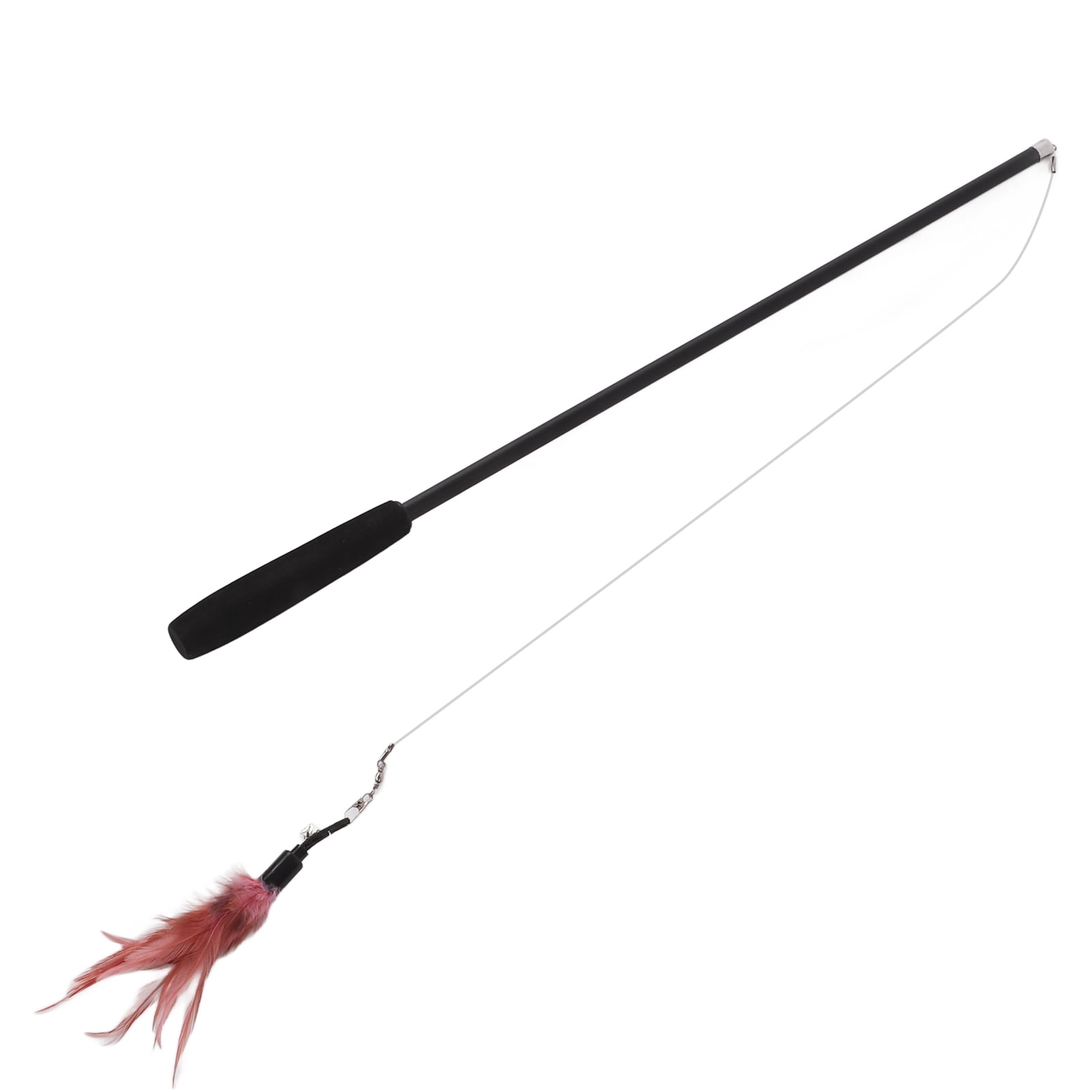 Interative Cat Toy Bite Resistance Retractable Cat Teaser Wand with ...