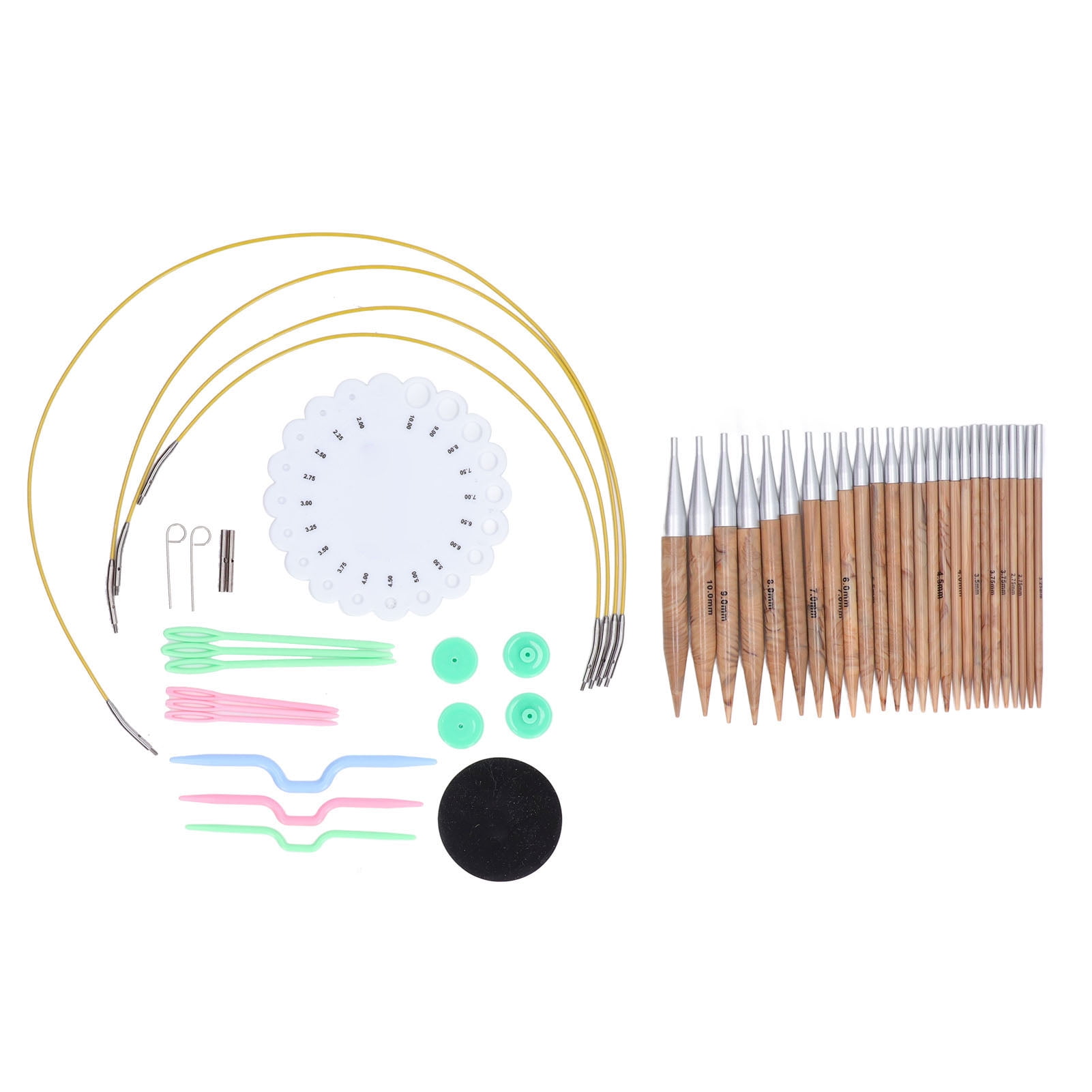 Interchangeable Circular Knitting Needle Set Aluminum Detachable ...