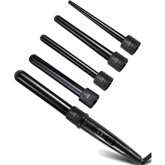 "Interchangeable Curling Wand Set for Versatile Styles - Professional ...