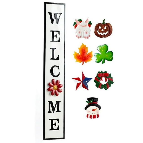 Interchangeable Welcome Sign