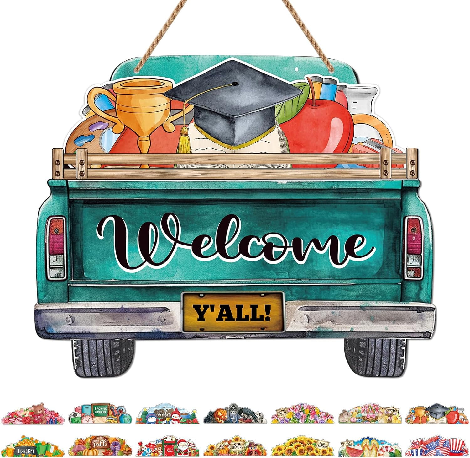 Interchangeable Welcome Sign - Double Side Wood Welcome Sign ... Interchangeable Welcome Sign - Double Side Wood Welcome Sign ...