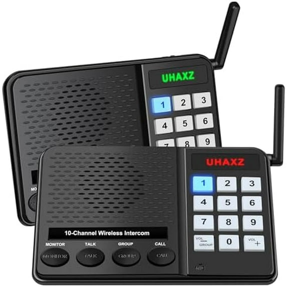 Intercoms Wireless for Home, Long Range Wireless Intercom 6000ft ...