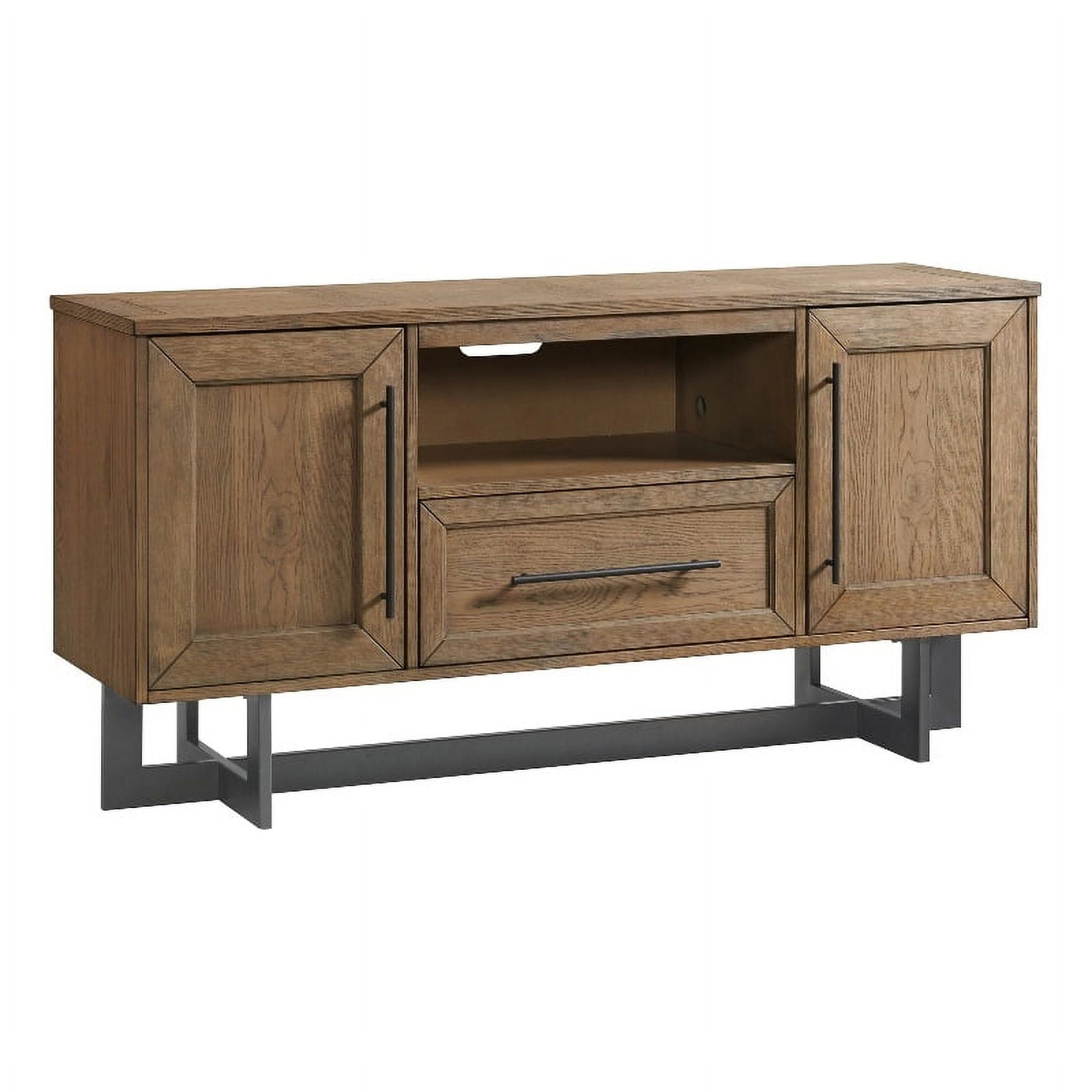 Intercon Furniture Eden 60" Modern Wood and Metal Media Console in ...