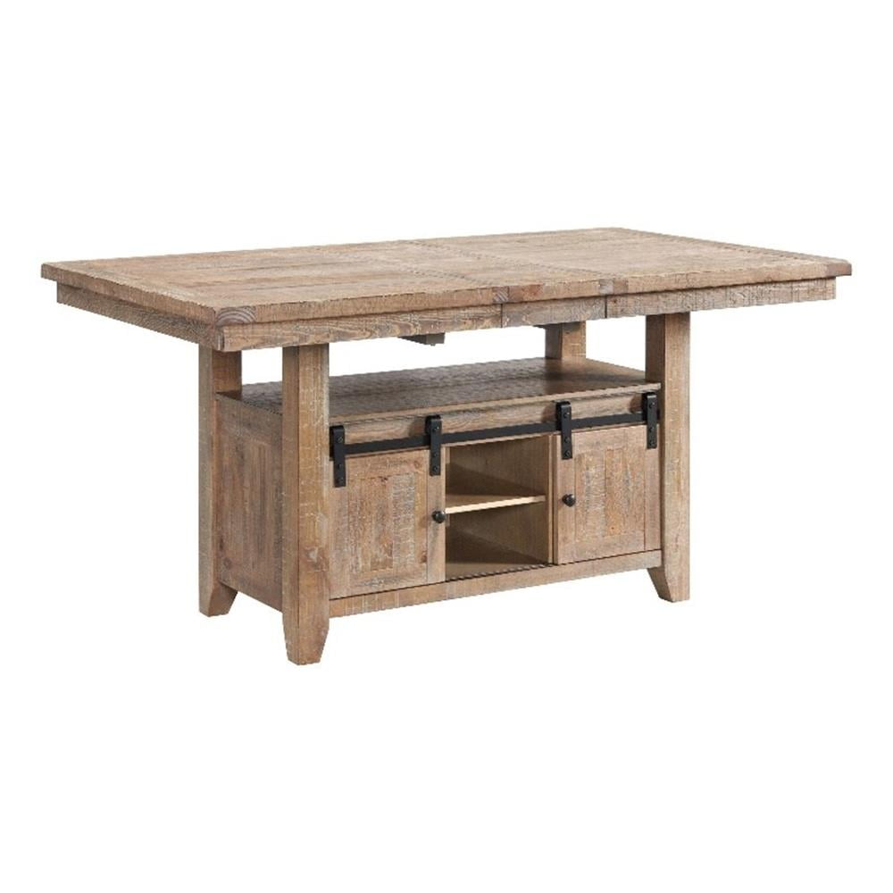 Intercon Furniture Farmhouse Wood Gathering Table in Sandwash Brown ...
