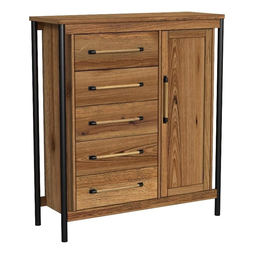 Intercon Furniture Norcross 5 Drawer 1 door Gentleman's Chest Hickory ...