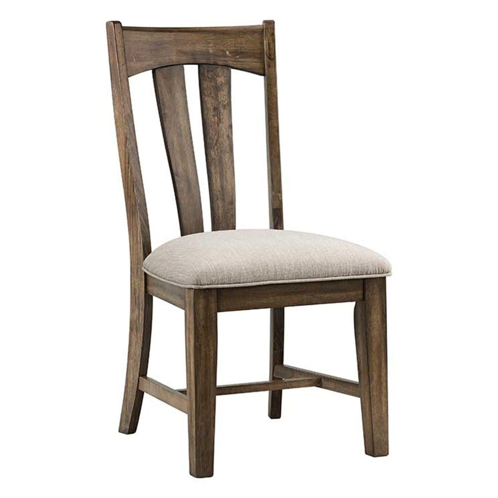 Intercon Furniture Wooden Whiskey River Splat Back Chair with Cushion ...