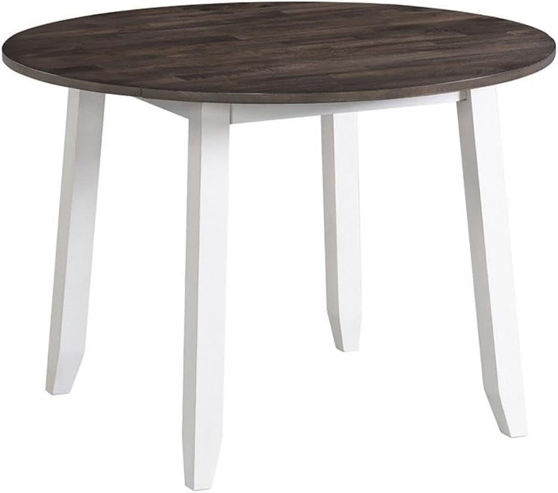 Intercon Kona 42" Drop Leaf Table with 4 Legs, Gray & White - Walmart.com