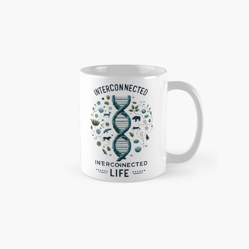 Interconnected Life - DNA Illustration Artwork Classic Mug - Walmart.com