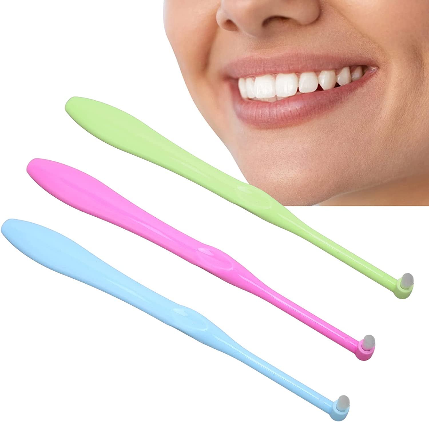 Interdental Toothbrush, Single Interspace Brush, Orthodontic Dental ...