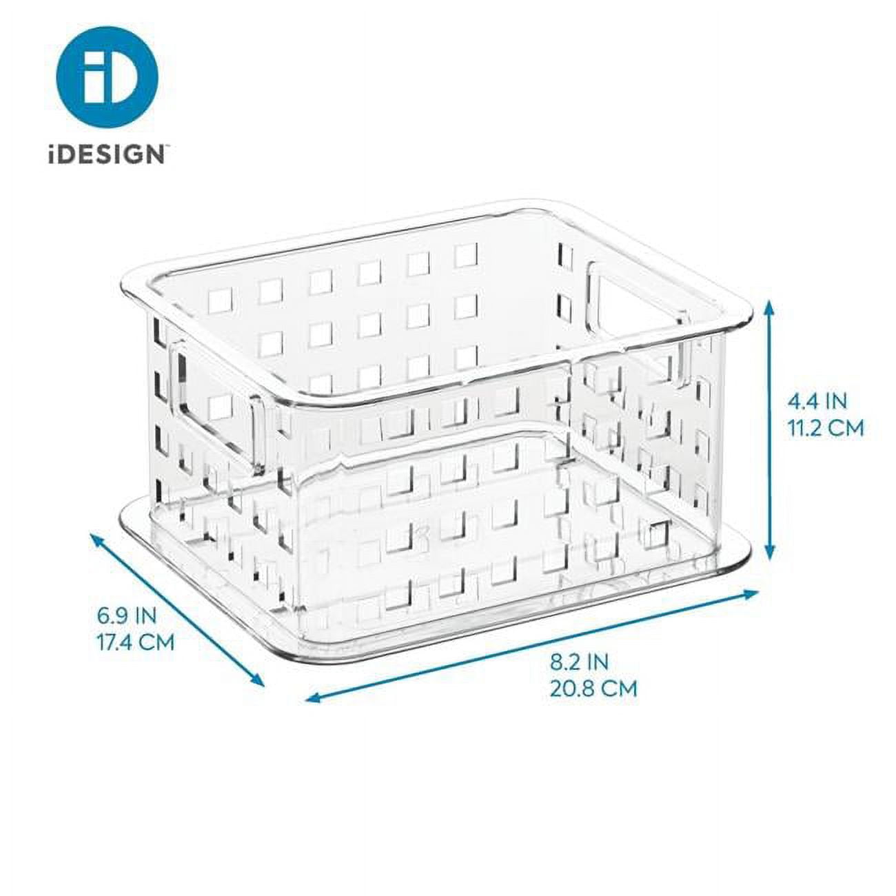 Interdesign 6031859 Clear Plastic Small Stacking Basket - Walmart.com