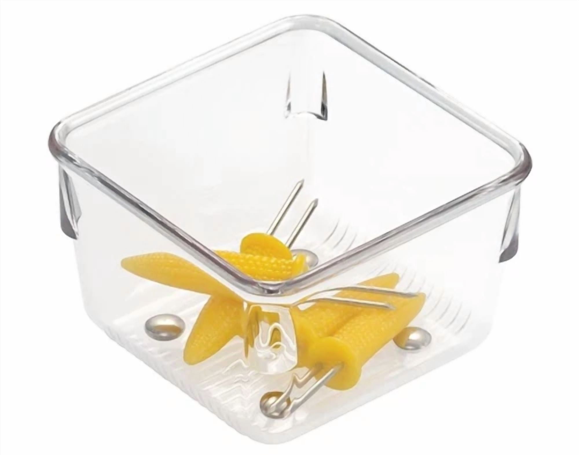 Interdesign Linus 52230 Drawer Organizer, 3"L X 3"W X 2"H, Plastic, Clear - Walmart.com