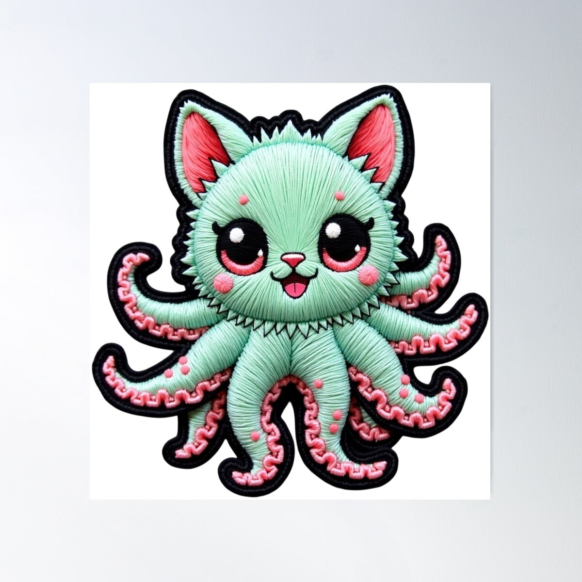 Interdimensional Cute Beings Patch Style: Octokitty (Octopus Cat ...