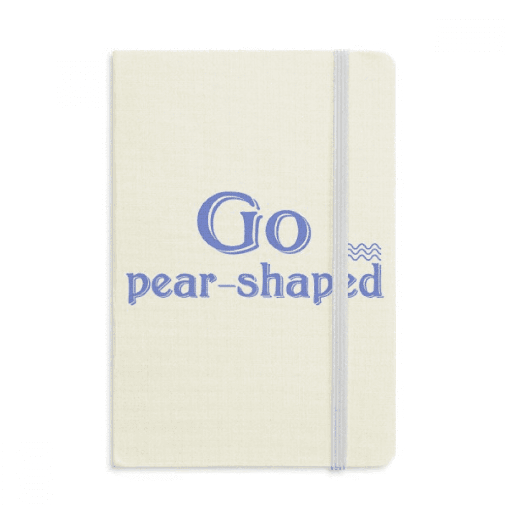 Interesting Catchword Pear Shaped Notebook Official Fabric Hard Cover ...