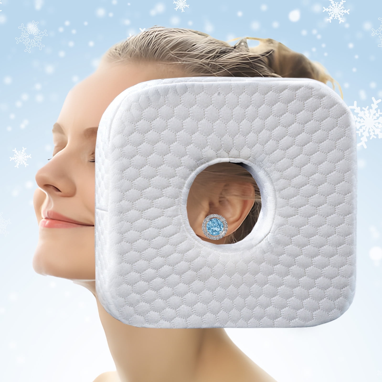 CHARRYARN by TexStead Ear Protection Pillow with Center Hole, Side ...