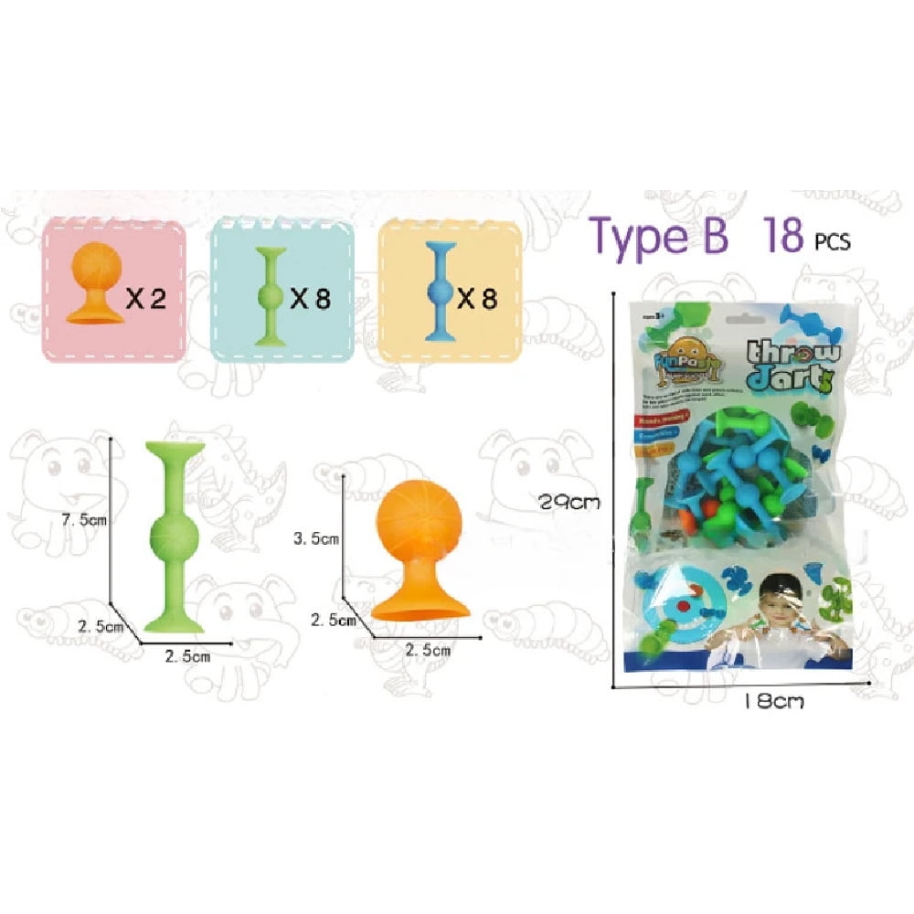 Interesting Suction Cup Toy Soft Throw Darts Set Building Blocks Pop ...