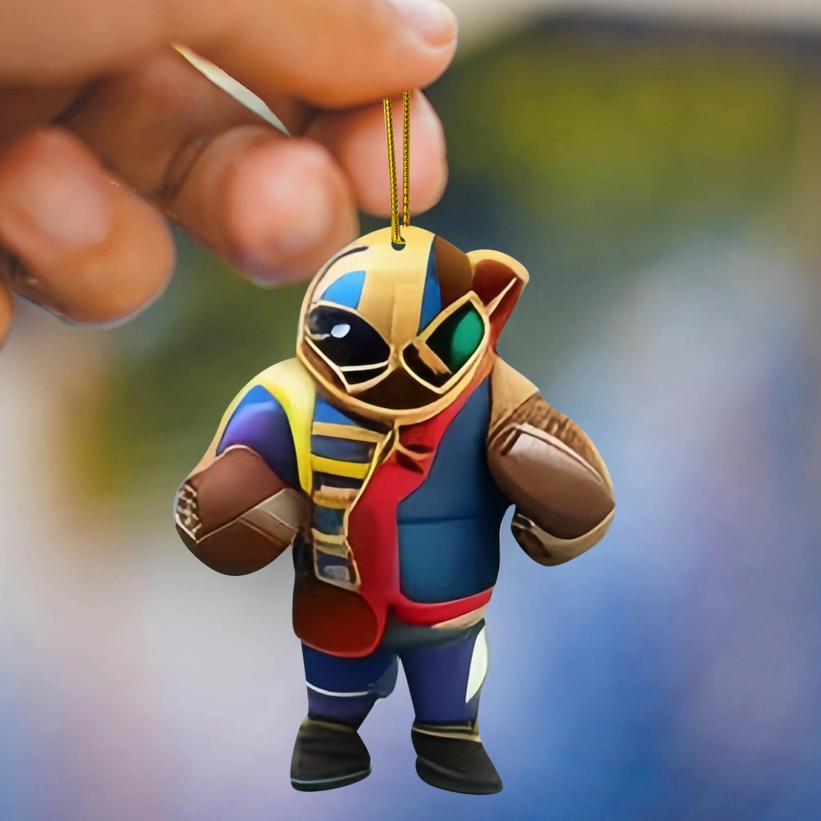 Interesting Super Wrist Style Rugby Player Acrylic Statue Keychain 2D ...