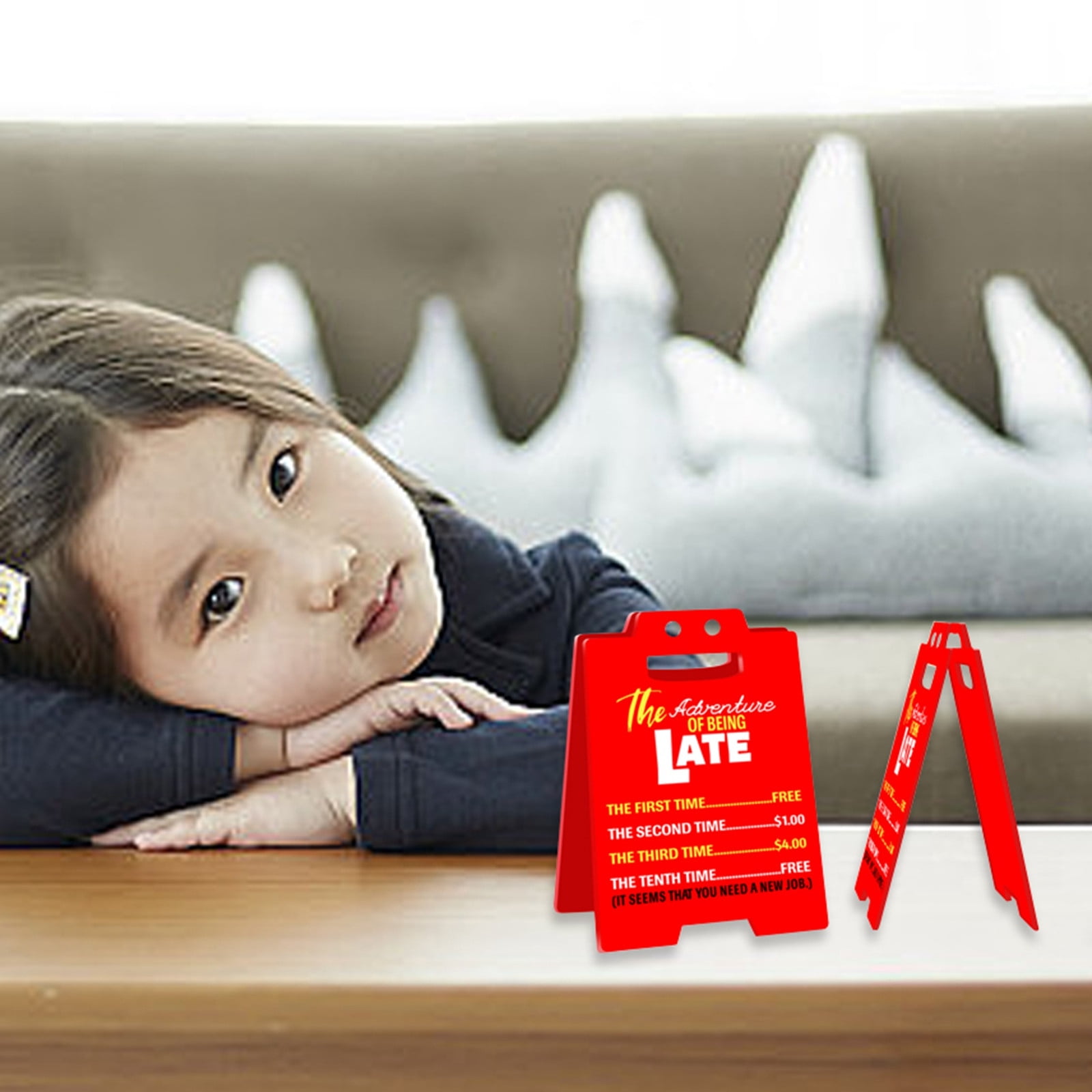 Interesting Team Present Funny And Humorous Parody Desktop Warning Sign ...