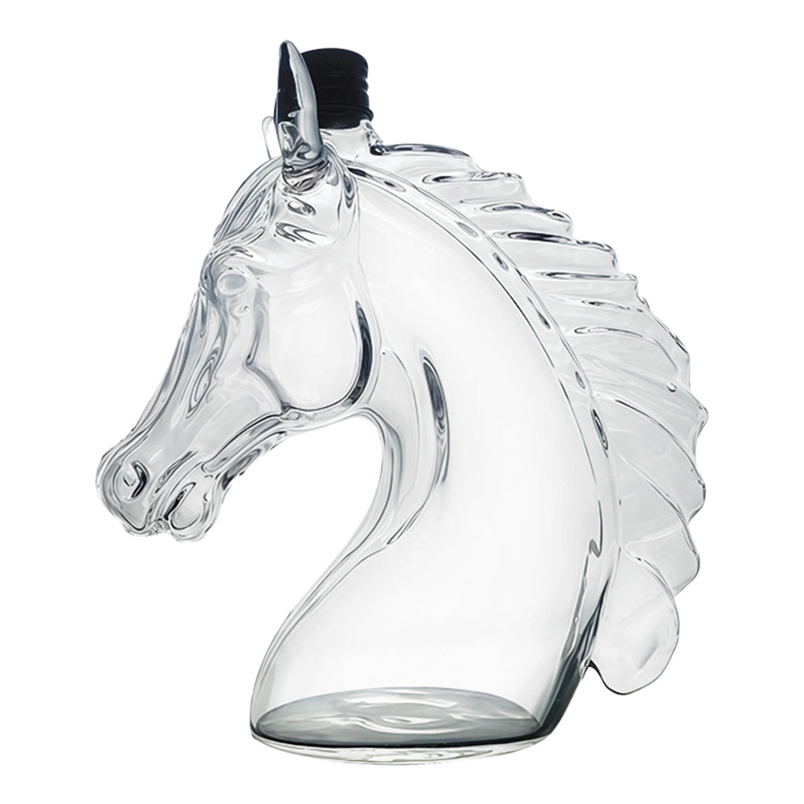 Interesting Whiskey Horse Bottle Decanter, Unique 4.2 fl oz Glass Set ...