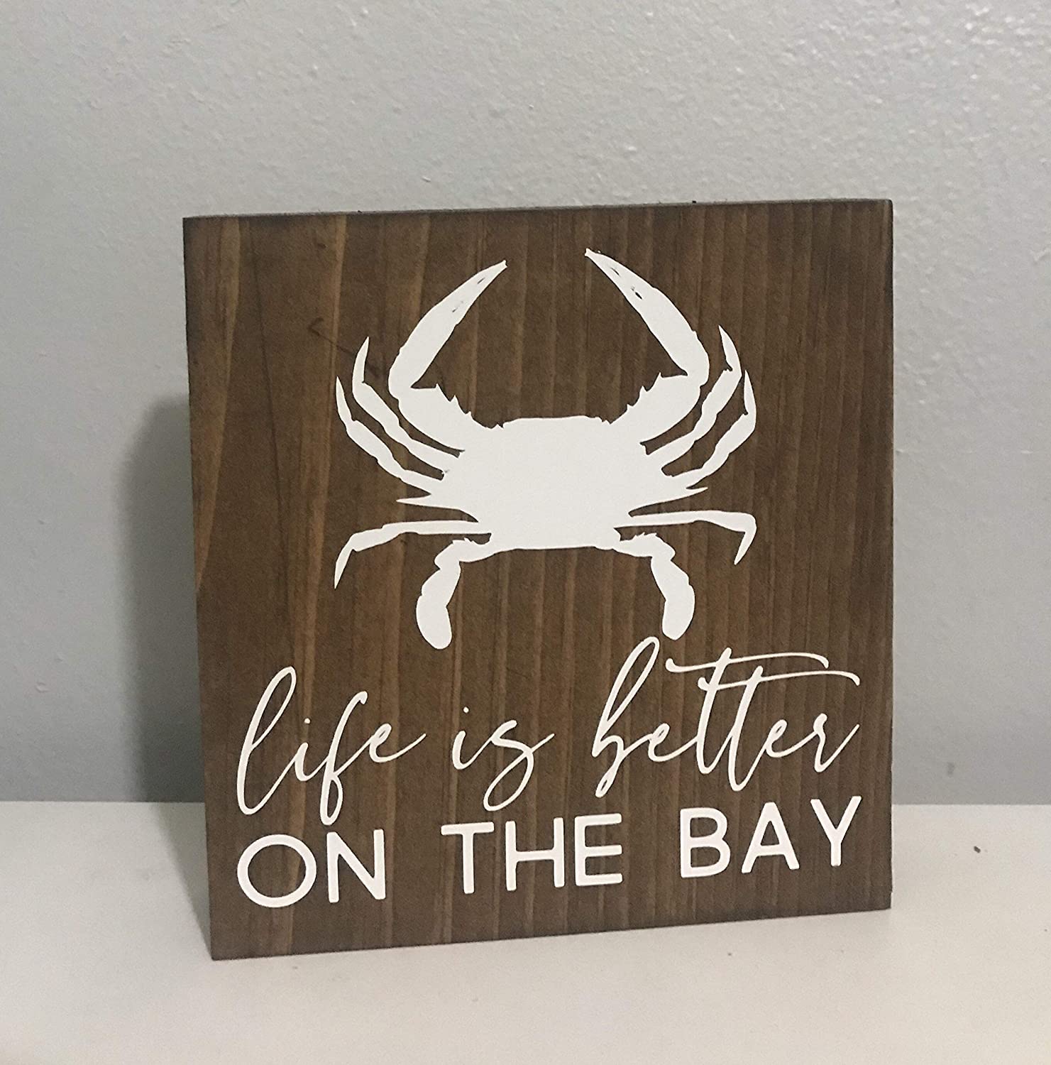 Interesting Wooden Sign Life is better on the bay - Maryland Eastern ...