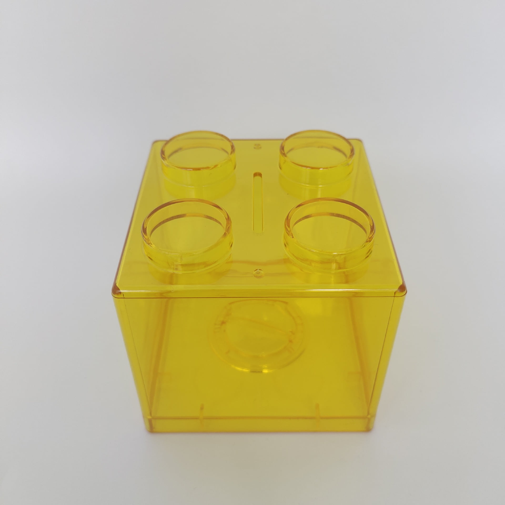 Interesting design: Building block piggy bank, no printing, transparent ...