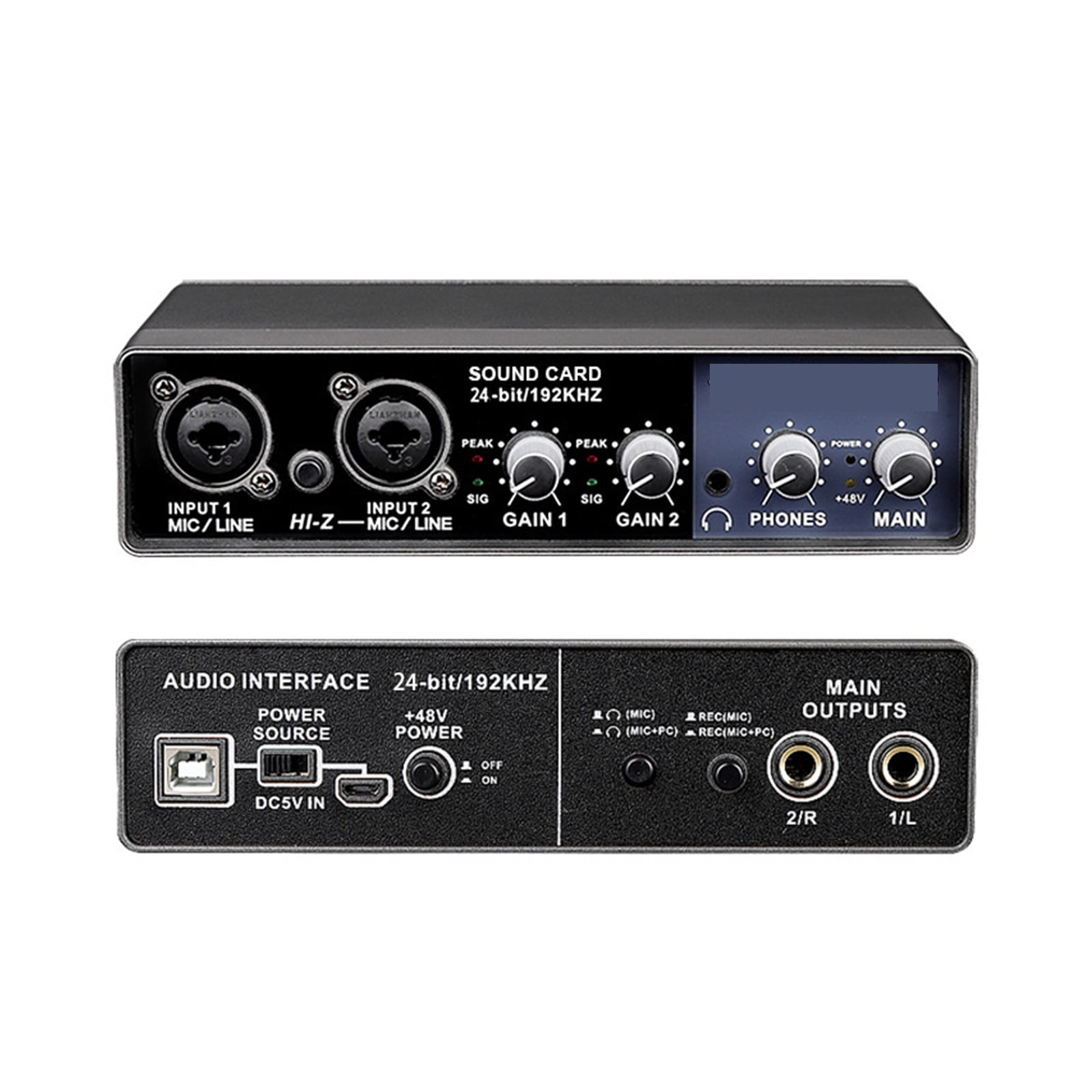 Interface Sound Card with Monitoring,Electric Guitar Live Recording ...