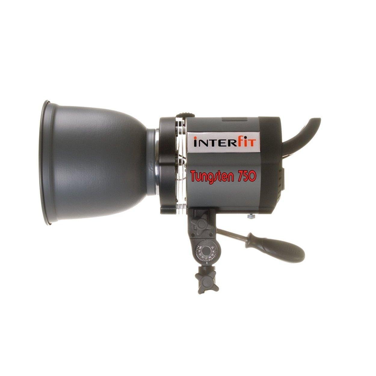 Interfit INT155 Stellar 250Watt 750 X Tungsten Head with 3 individually Switched Black - Walmart.com