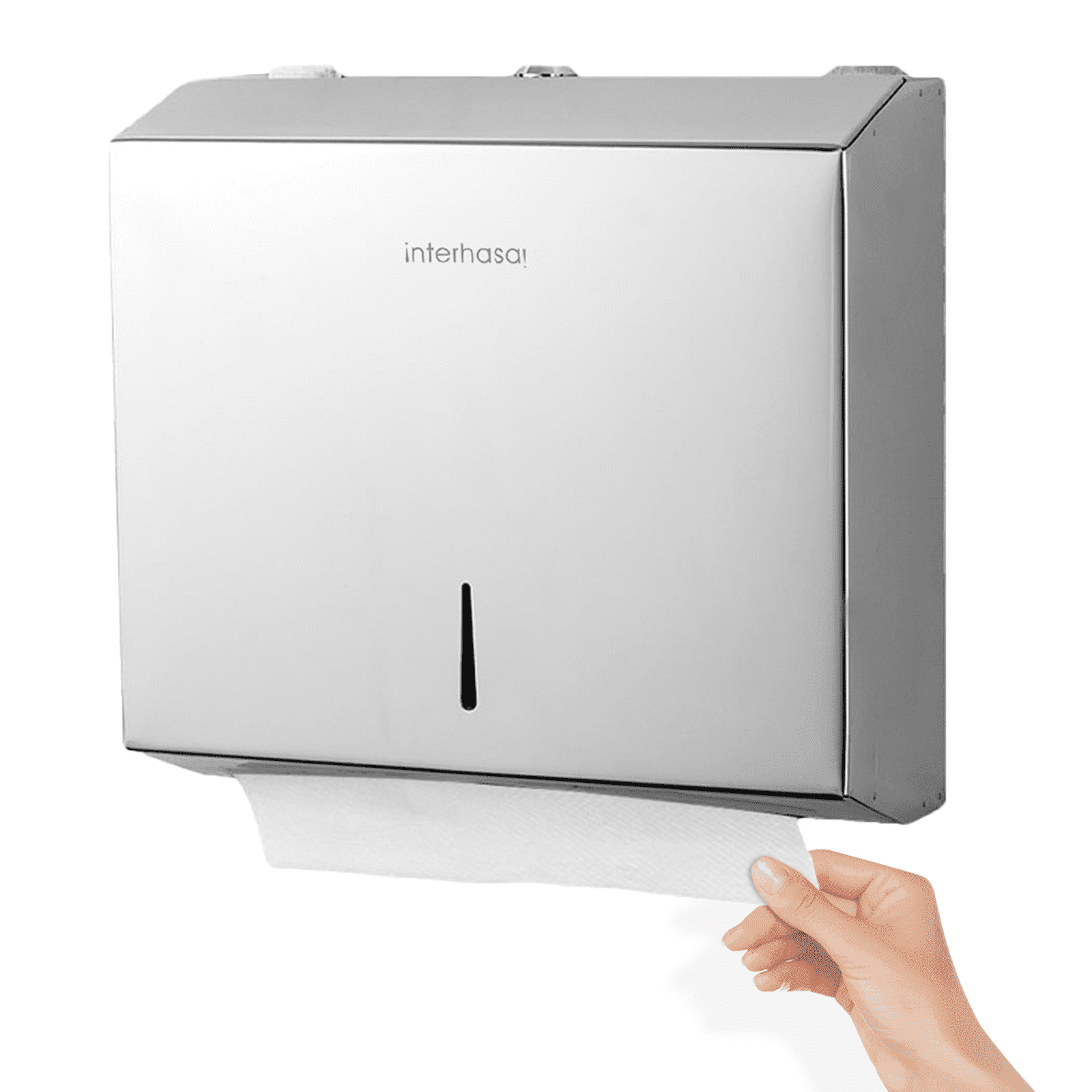 Interhasa Paper Towel Dispenser, Wall Mounted Commercial Tri Fold/C ...