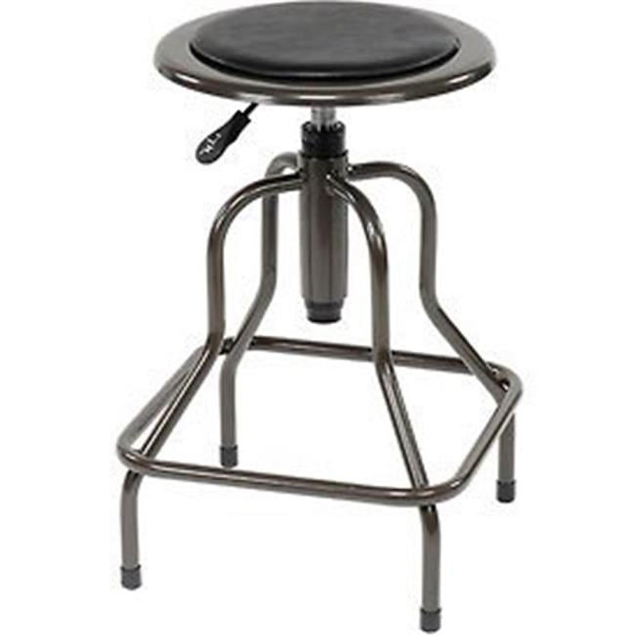 Interion 277615 Vinyl Industrial Stool - Black - Walmart.com