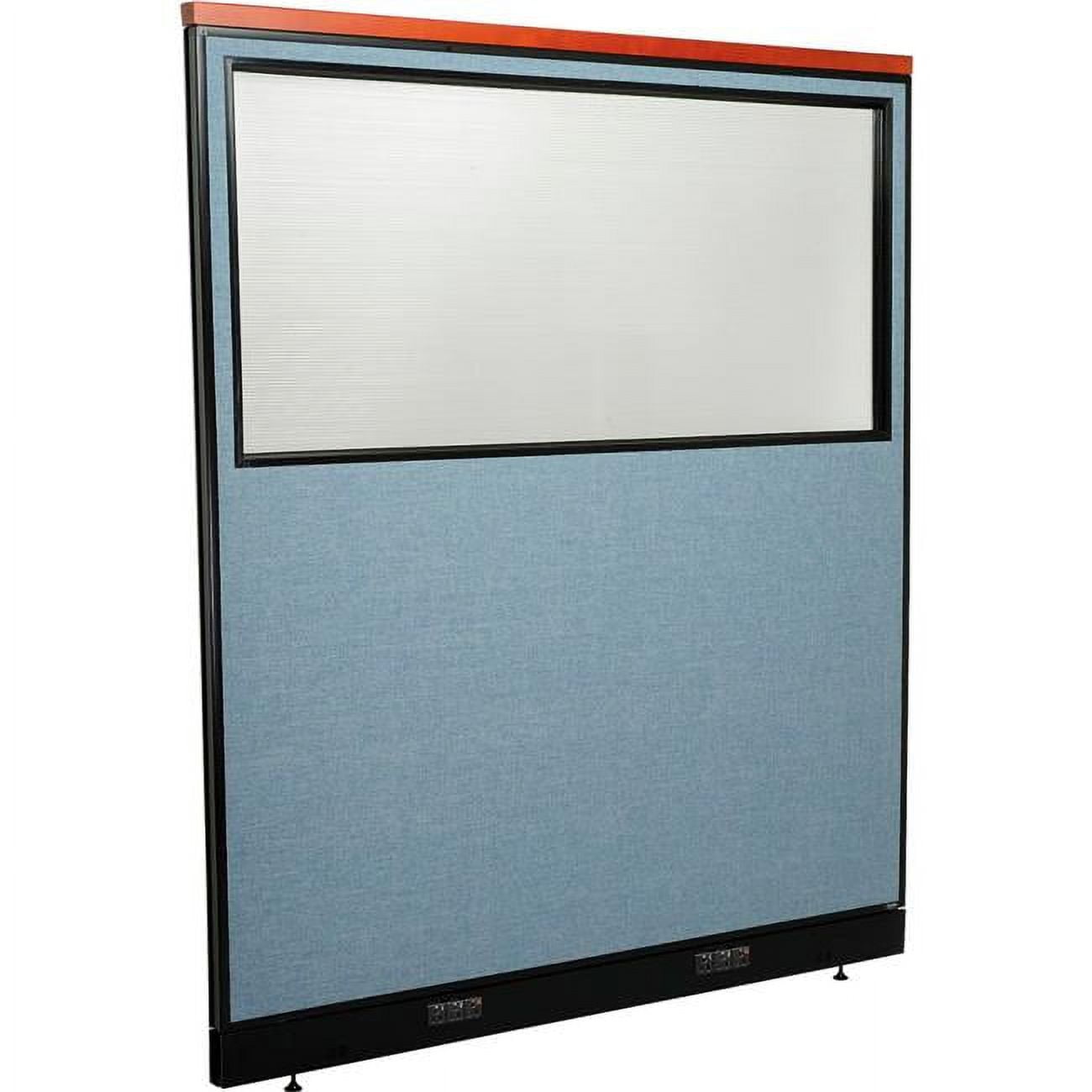 Interion Deluxe Electric Office Partition Panel with Partial Window ...