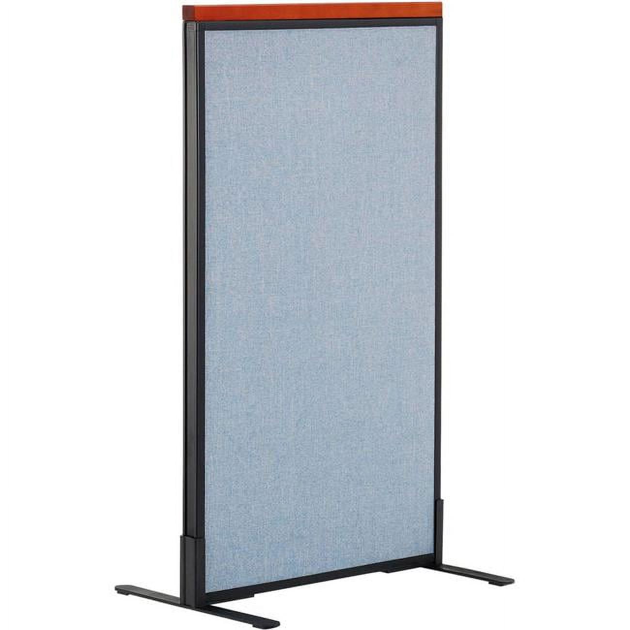 Interion Deluxe Freestanding Office Partition Panel, Blue - 24.25 x 43. ...