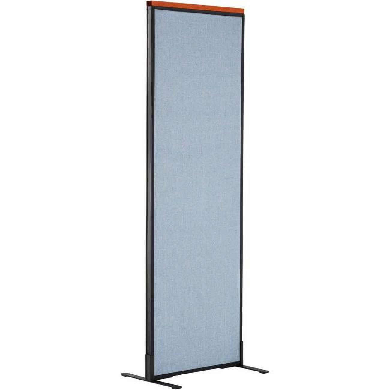Interion Deluxe Freestanding Office Partition Panel, Blue - 24.25 x 73. ...