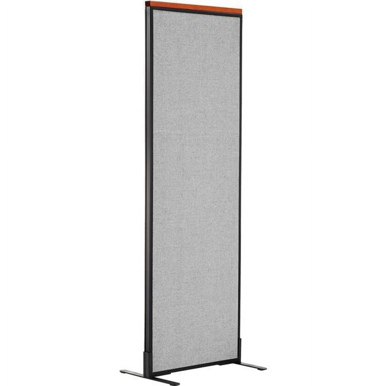 Interion Deluxe Freestanding Office Partition Panel, Gray - 24.25 x 96 ...