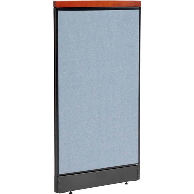 Interion Deluxe Non-Electric Office Partition Panel with Raceway, Blue ...