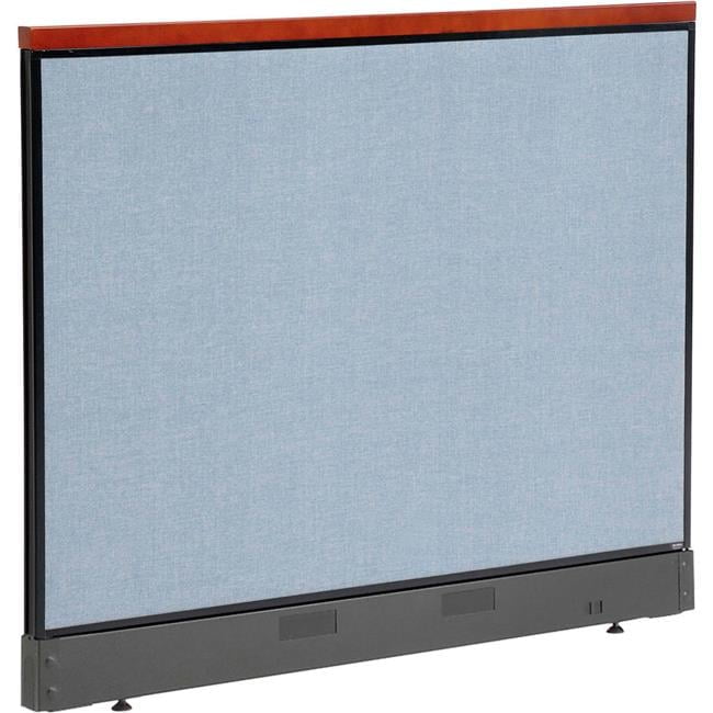 Interion Deluxe Non-Electric Office Partition Panel with Raceway, Blue ...