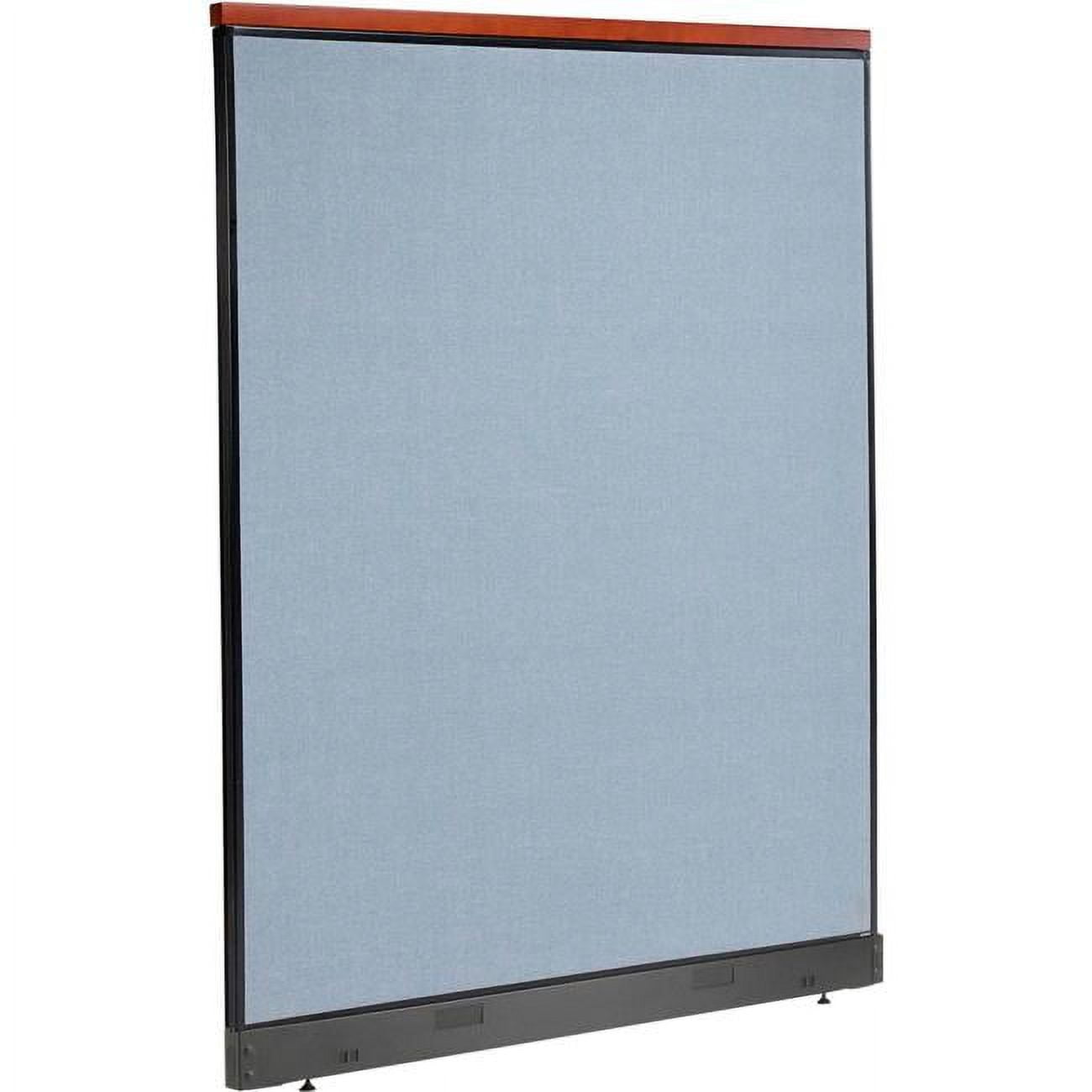 Interion Deluxe Non-Electric Office Partition Panel with Raceway, Blue ...