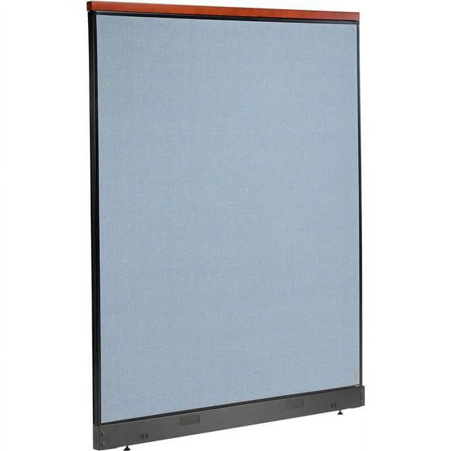 Interion Deluxe Non-Electric Office Partition Panel with Raceway, Blue ...