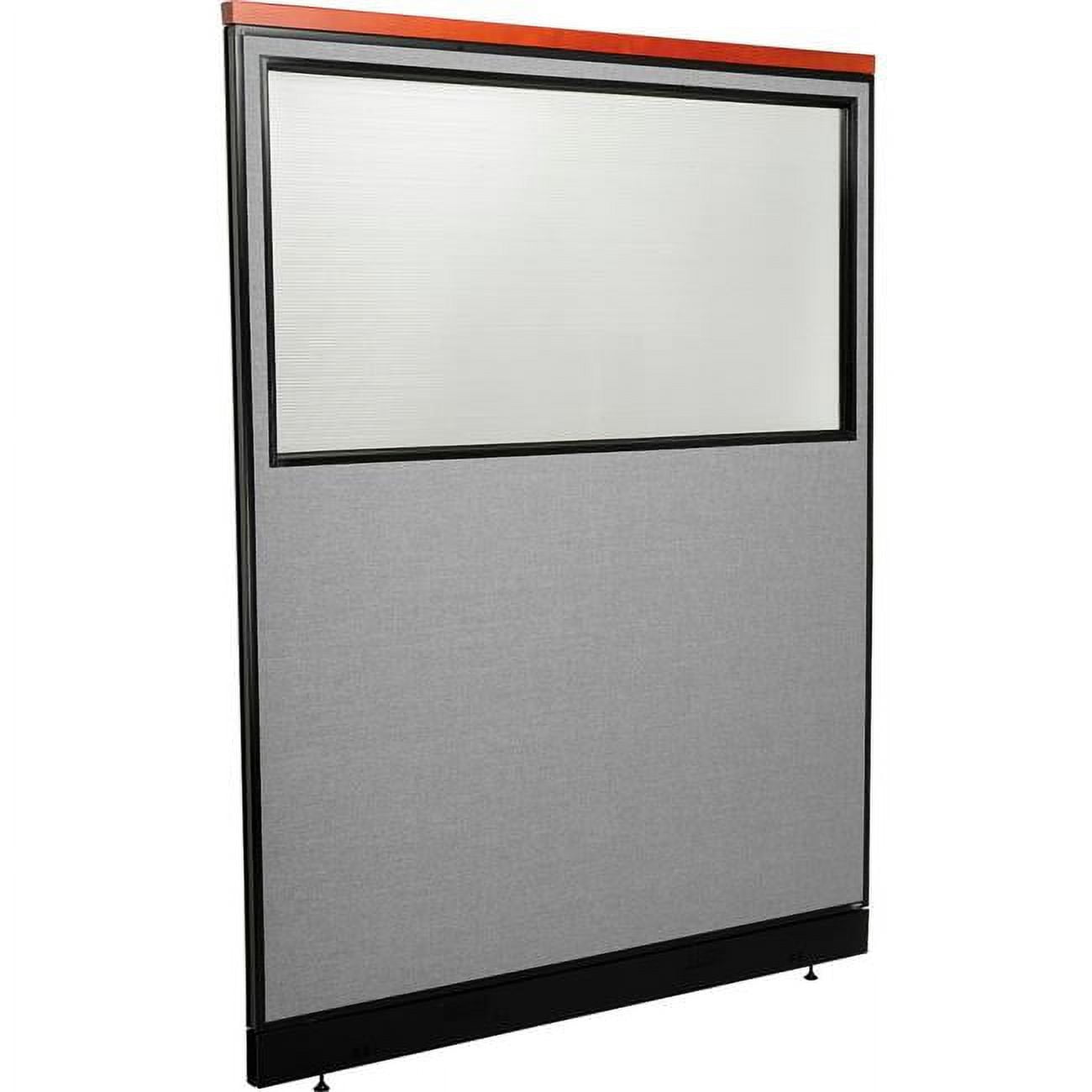 Interion Deluxe Office Partition Panel with Partial Window & Raceway ...