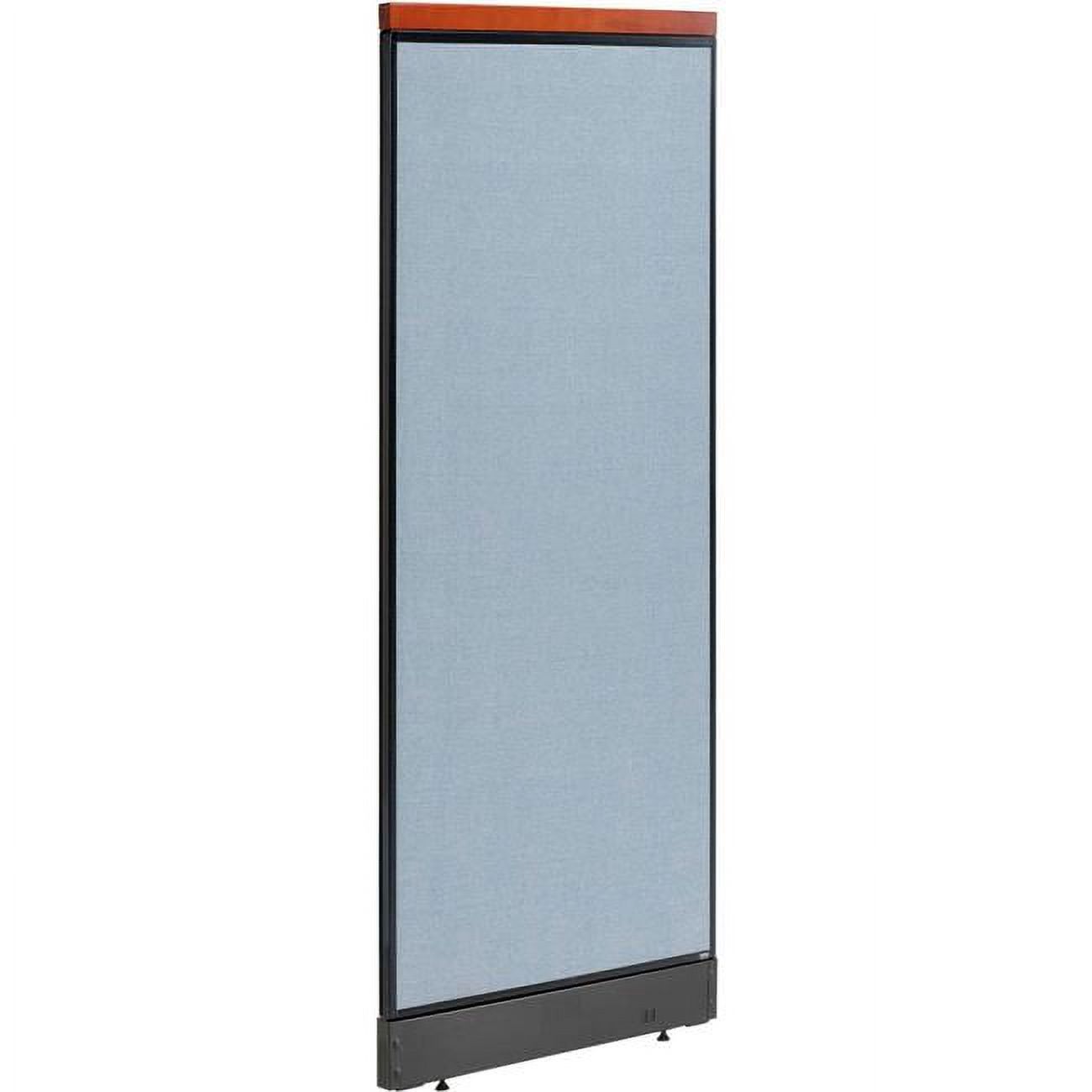 Interion Deluxe Office Partition Panel with Pass Thru Cable, Blue - 24. ...