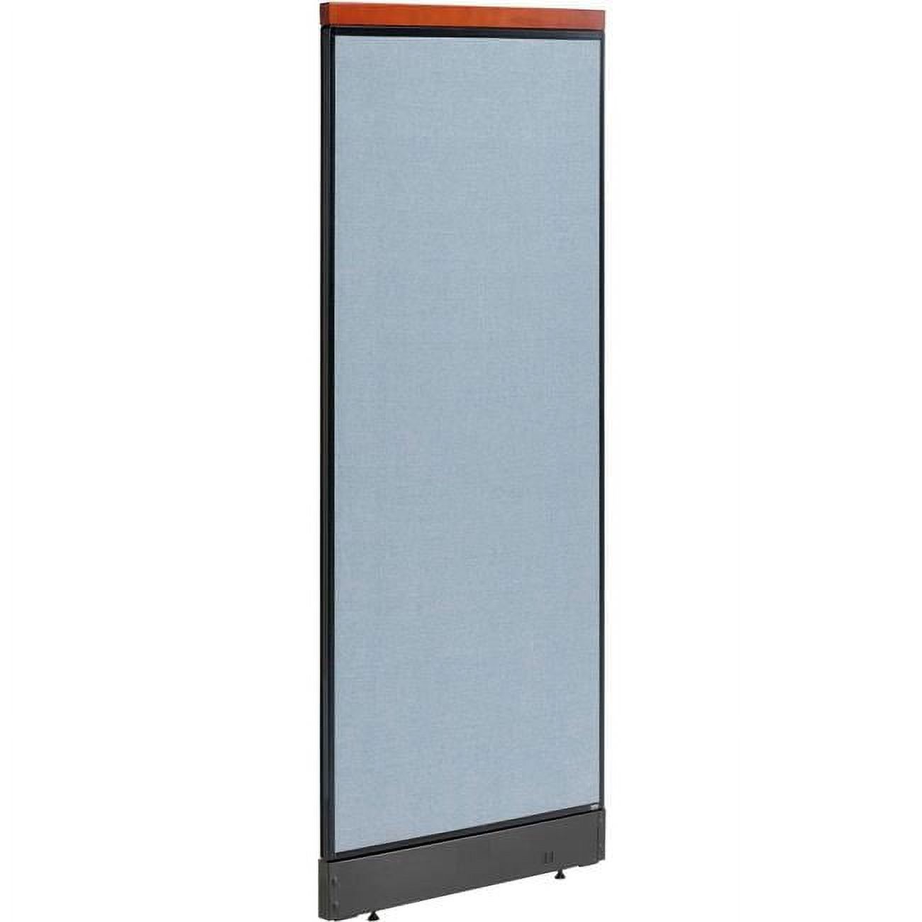 Interion Deluxe Office Partition Panel with Pass Thru Cable, Blue - 24. ...