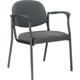 Interion Fabric Guest Chair With Arms Gray - Walmart.com