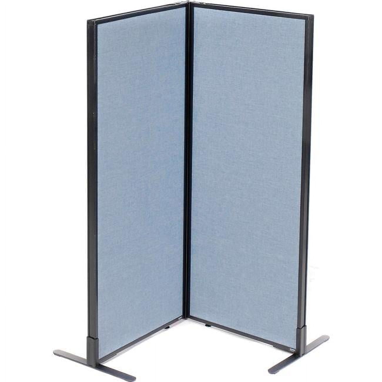 Interion Freestanding 2-Panel Corner Room Divider, Blue - 24.25 x 60 in ...